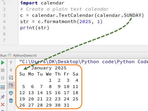Python CALENDAR Tutorial With Example Python Tutorials